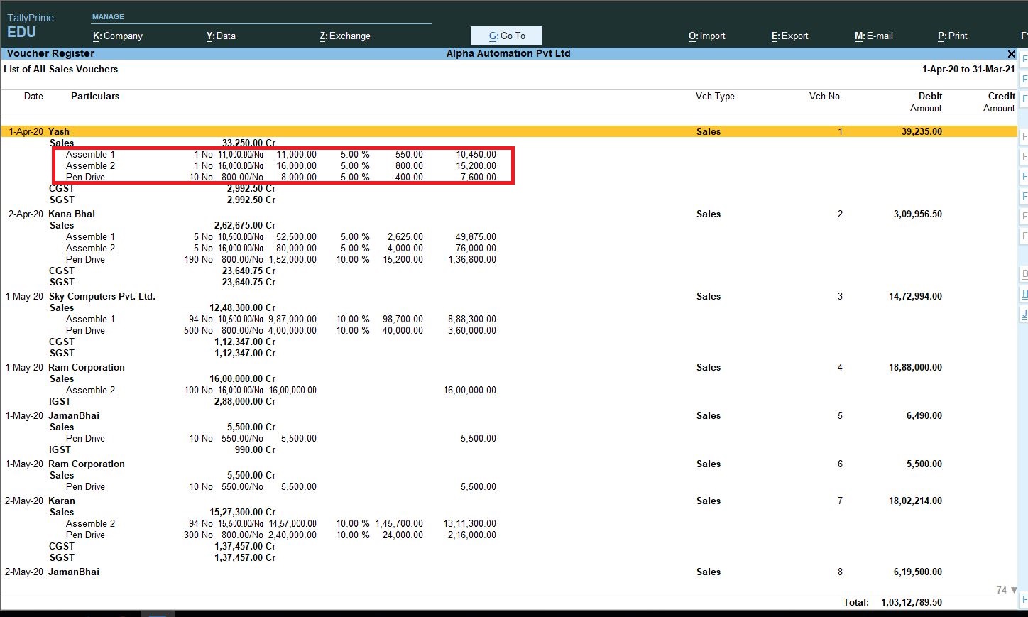 purchase | Unit wise Qty. Total in Stock Summary & Sales/Purchase ...