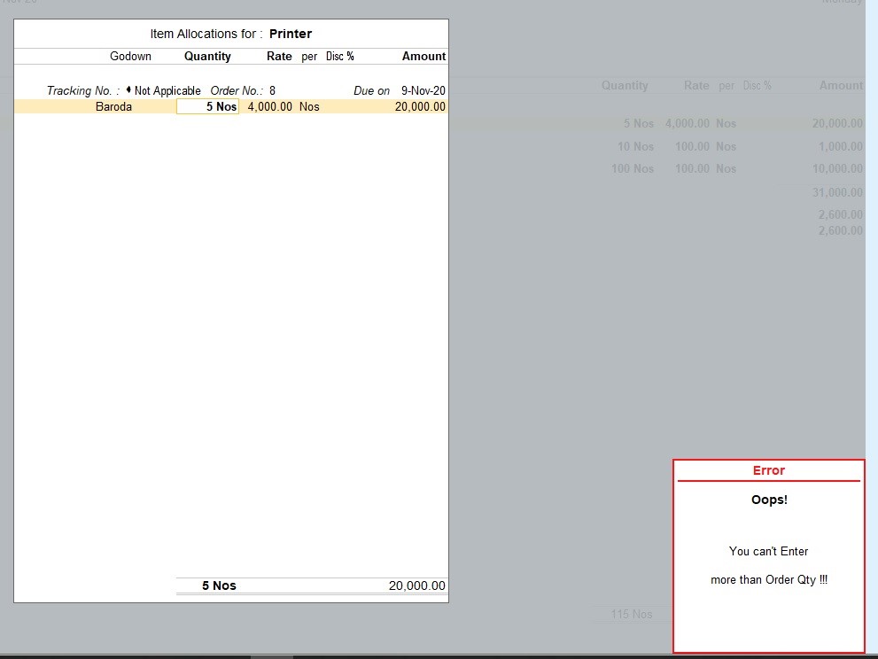 138 | Stop Purchase Voucher Entry without Purchase Order
