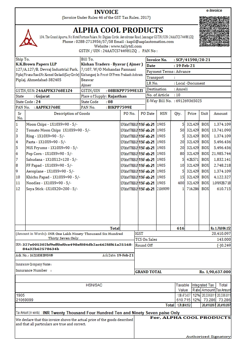 AAPL - Tally Customization (TDL), Tally Invoice Format, Tally Data with ...