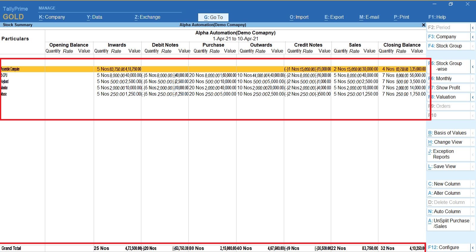 module | Import Item Standard Rates & MRP from Excel to Tally | Show ...