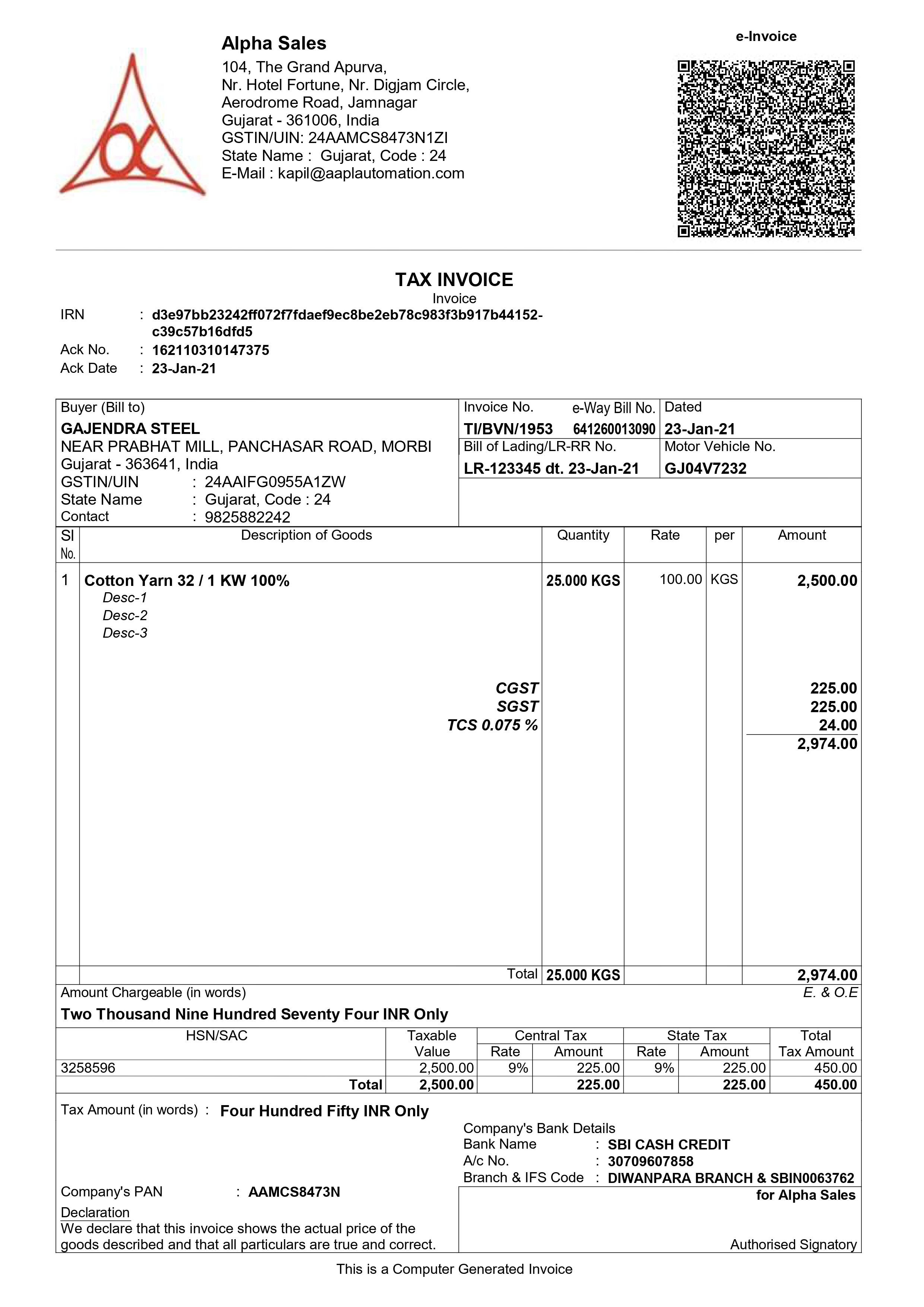 AAPL - Tally Customization (TDL), Tally Invoice Format, Tally Data with ...
