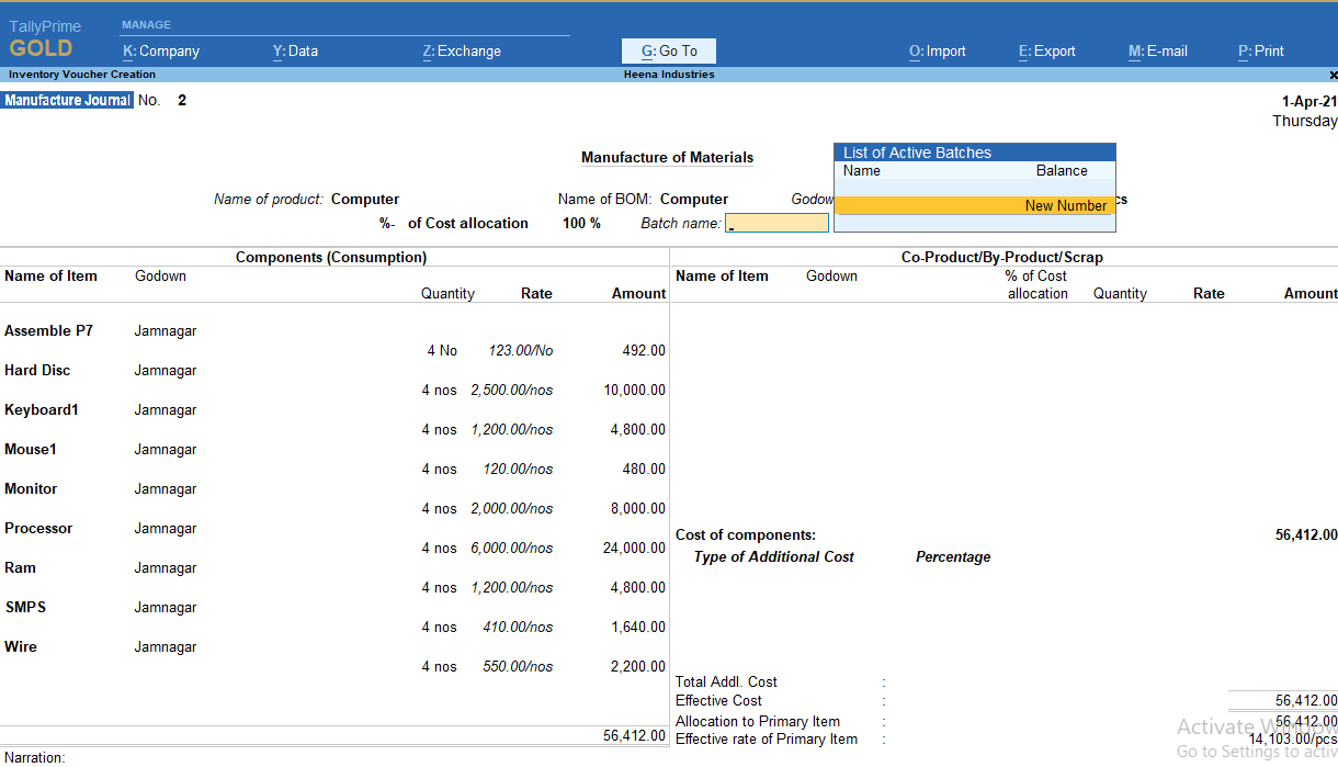AMC Module in Tally | Show Item only having Current Sock Item in Item ...