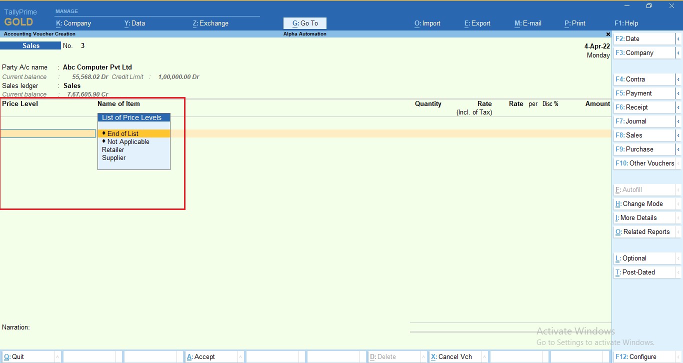 36 | Dispatch Details Automatically in Sales Invoice | Alert & Control ...