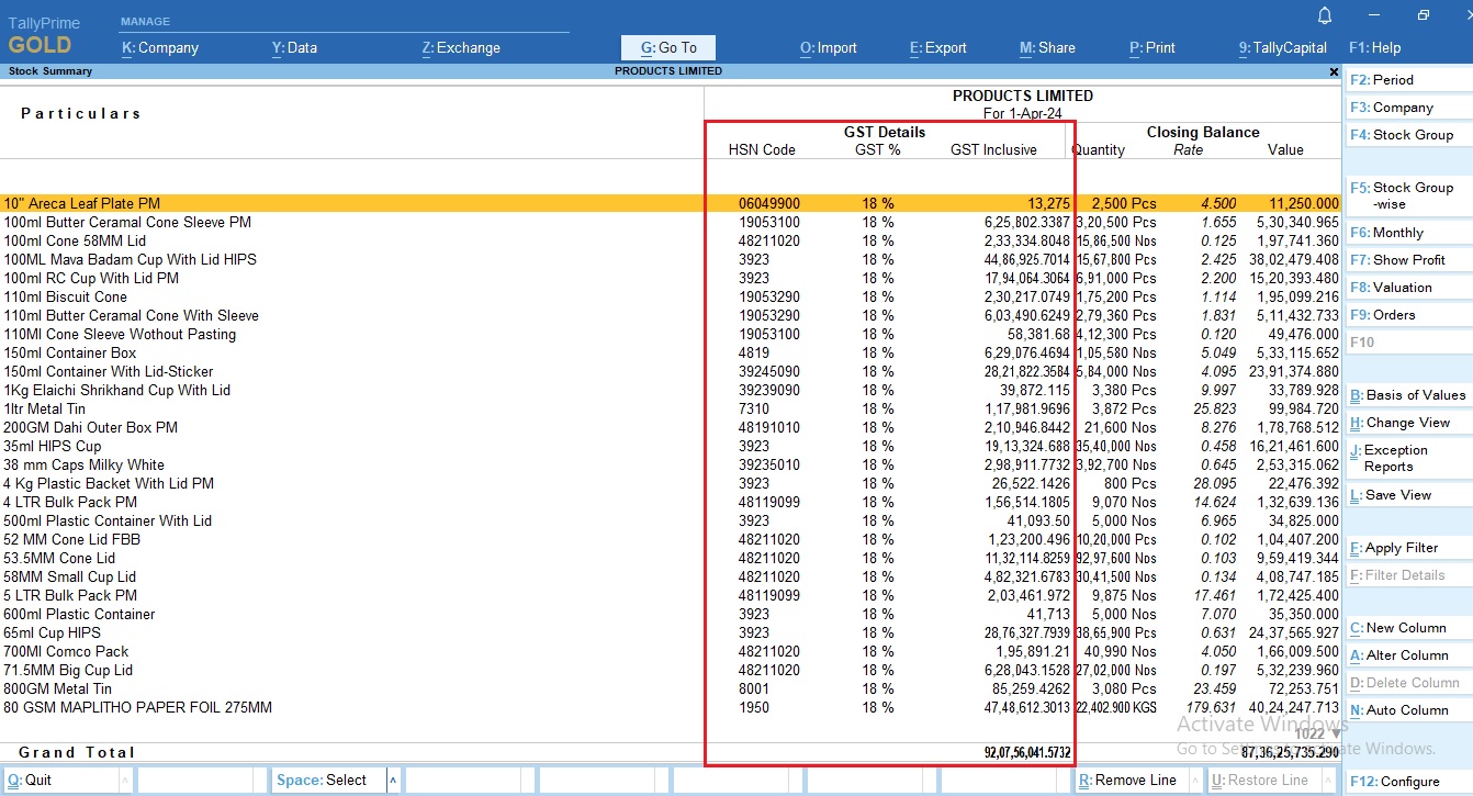 Voucher Type wise Security Control | Ledger wise Pending Sales ...